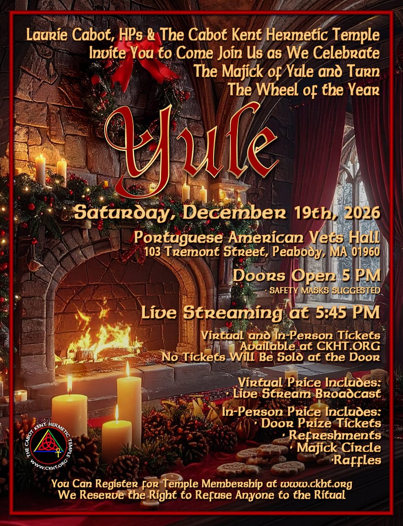IN-PERSON Yule Ticket - Cabot Kent Hermetic Temple